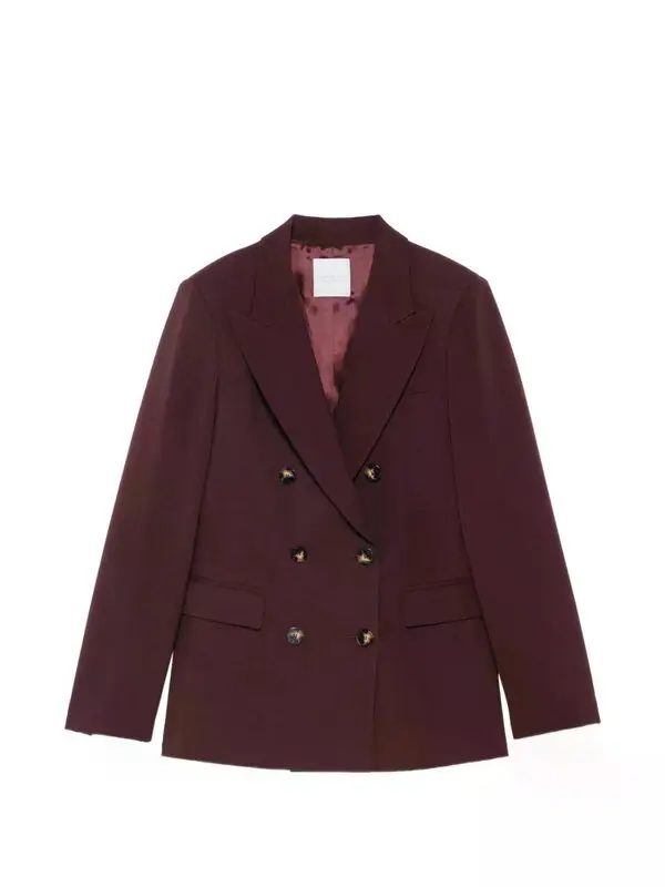 CENERE GB Double-breasted Peak-lapel Blazer