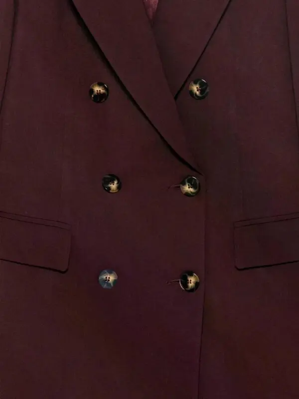 CENERE GB Double-breasted Peak-lapel Blazer