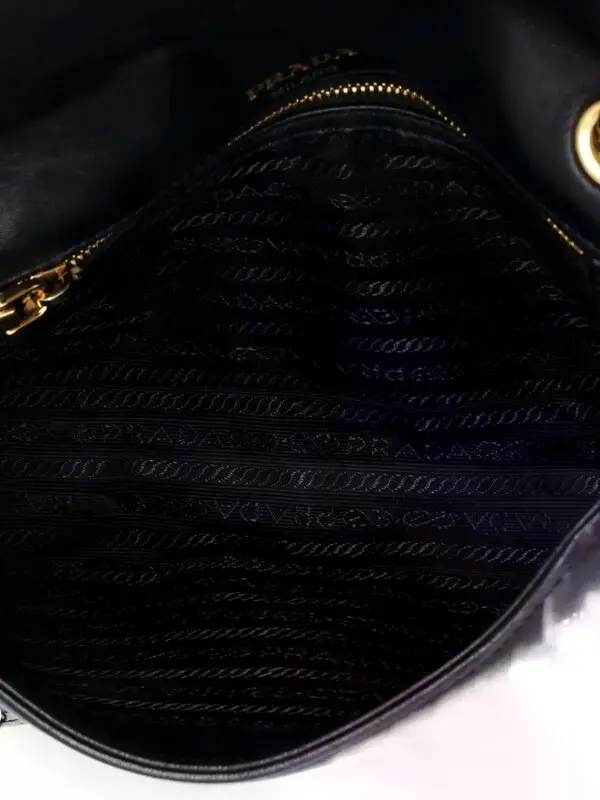 Prada Chain Flap Shoulder Bag Nappa Gaufre Small Crossbody Bag