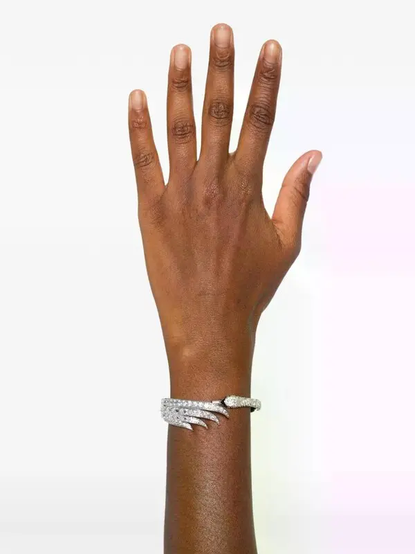 SWAROVSKI Vienna Swan Bangle - Silver