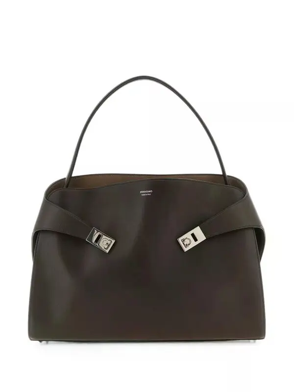 FERRAGAMO Hug Soft Bicolor Shoulder Bag