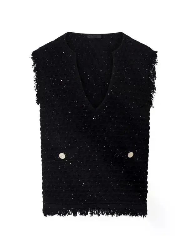 Liu Jo Fringed Detail Waistcoat