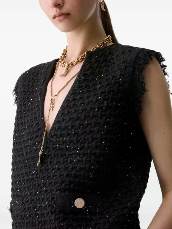 Liu Jo Fringed Detail Waistcoat