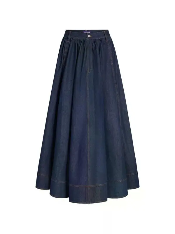 JEAN PAUL GAULTIER Long Voluminous Denim Skirt