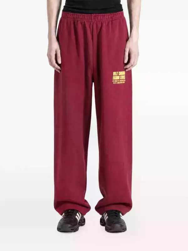 WILLY CHAVARRIA Logo-print Track Pants