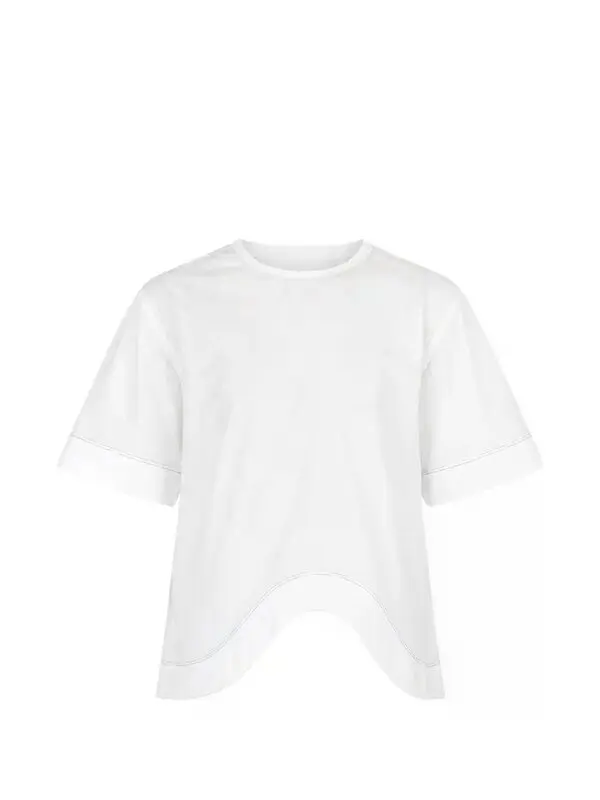 NICCOLO PASQUALETTI Onda Curved-hem T-shirt
