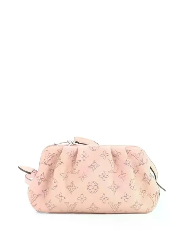 LOUIS VUITTON Scala Pouch Bag Mahina Leather Mini Clutch Bag