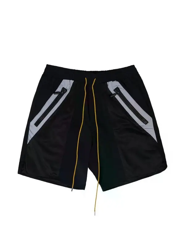 Rhude Bullet Zip Swim Shorts - Black