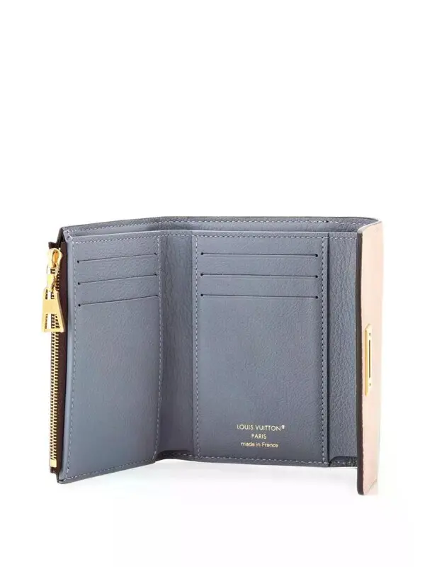 LOUIS VUITTON Victorine On My Side Wallet Leather And Monogram Canvas Small Wallets