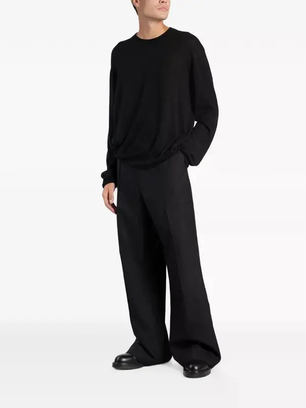 ANIPS Crew-neck Ribbed-trim Sweater