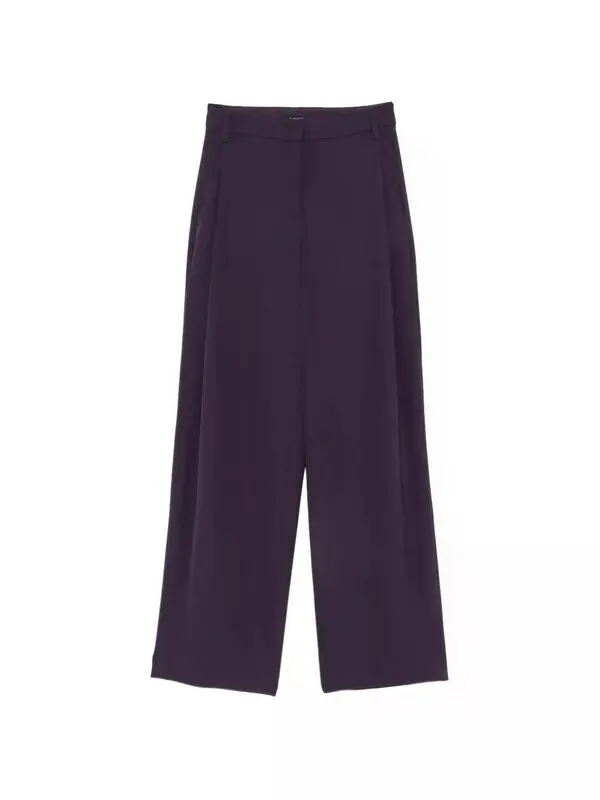 LUISA CERANO Pleated Wide-leg Trousers