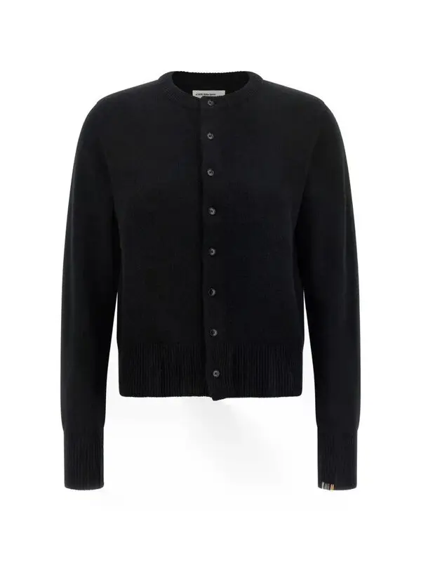 Extreme Cashmere N°435 Little Lamb Ribbed-trim Cardigan
