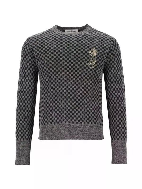 VIVIENNE WESTWOOD Checkmate Checkerboard-pattern Sweater