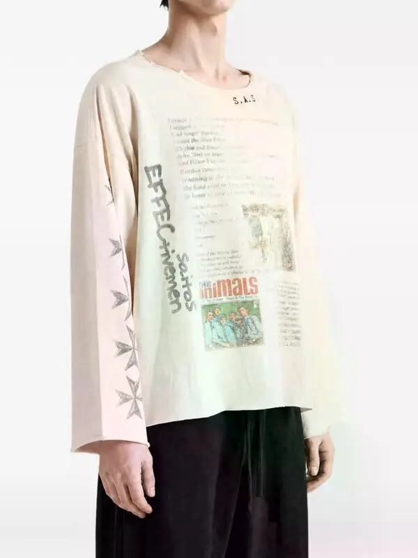 SAITOS Graphic-print Long-sleeve T-shirt