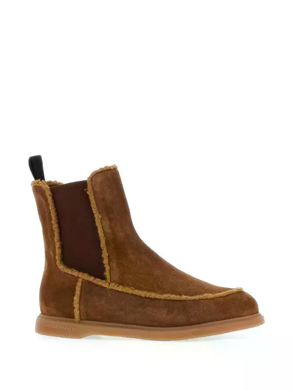Fratelli Rossetti Shearling-trim Suede Cheseal Boots