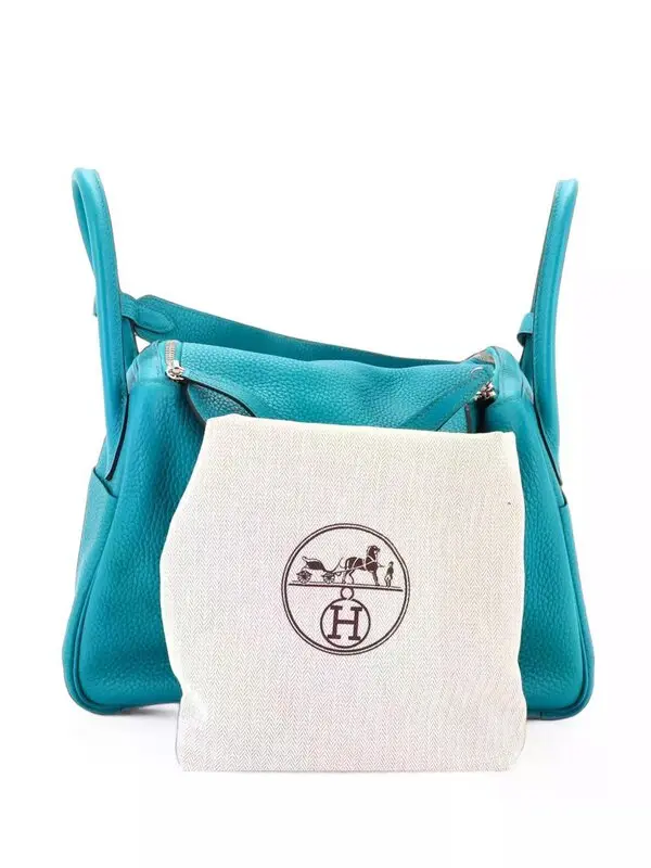 Hermès Lindy Bag Clemence 30 Shoulder Bag - Blue