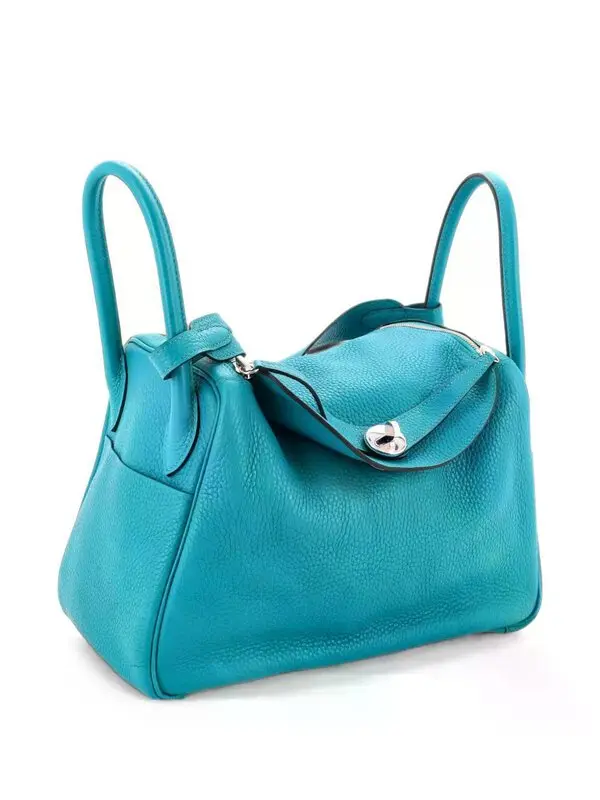 Hermès Lindy Bag Clemence 30 Shoulder Bag - Blue