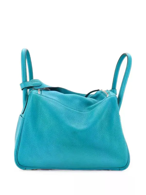 Hermès Lindy Bag Clemence 30 Shoulder Bag - Blue