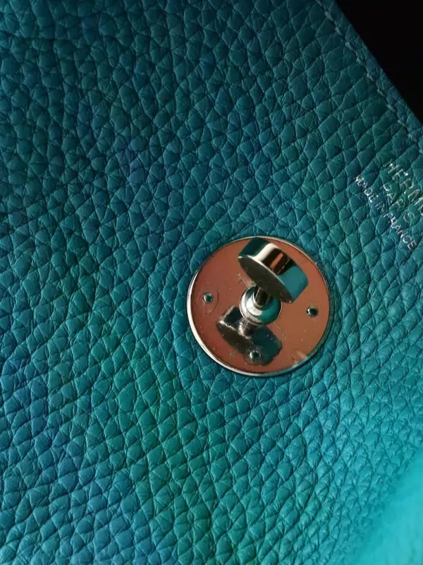 Hermès Lindy Bag Clemence 30 Shoulder Bag - Blue