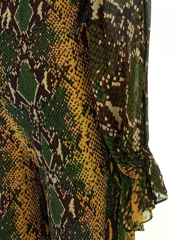 Diane Von Furstenberg Lucia Python-print Jumpsuit