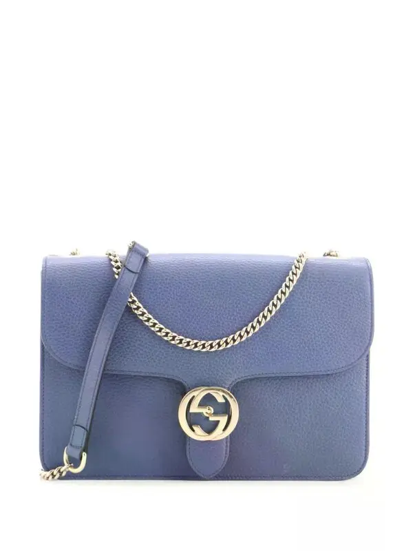 Gucci Interlocking Leather Medium Shoulder Bag