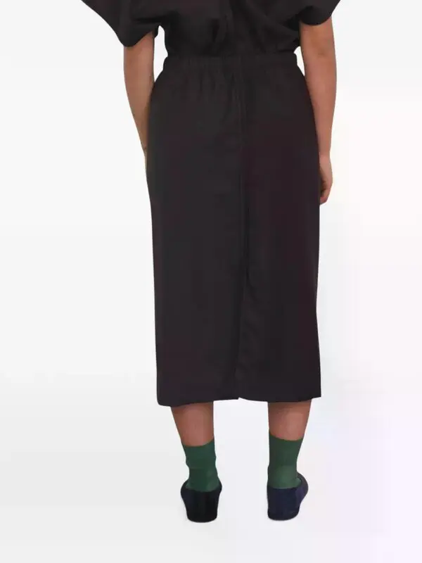 BASERANGE Dadar Elasticated-waist Midi Skirt