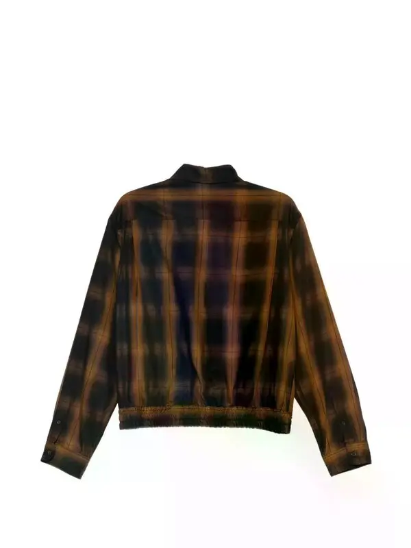 TAAKK Check-pattern Embroidered Shirt