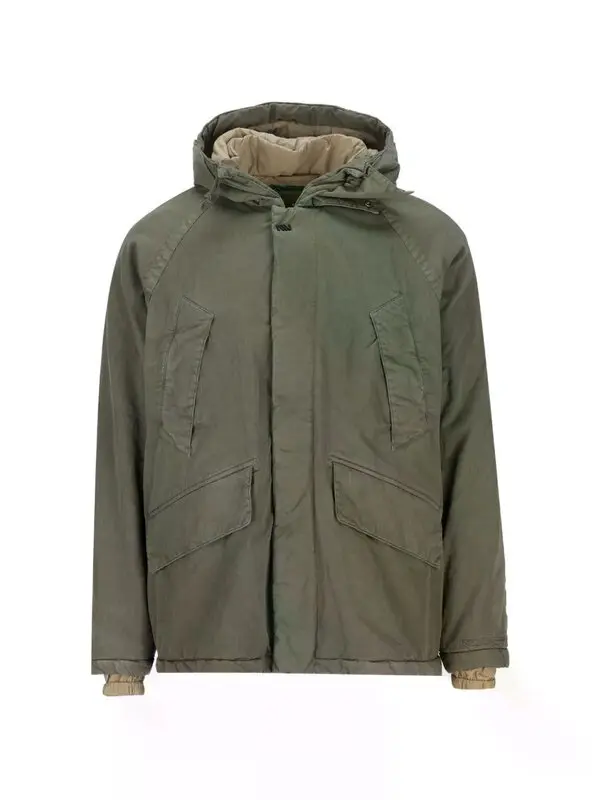 MASSIMO OSTI STUDIO Hooded Raglan-sleeve Jacket