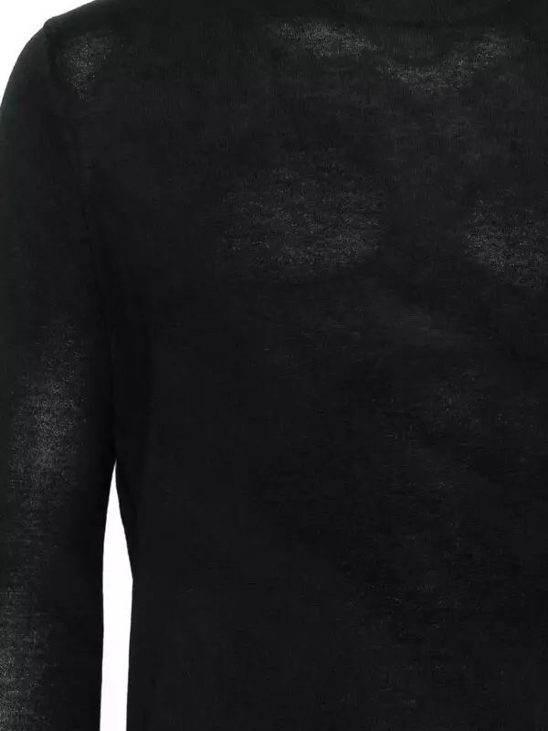 Alpha Studio Fine-knit Sweater - Black