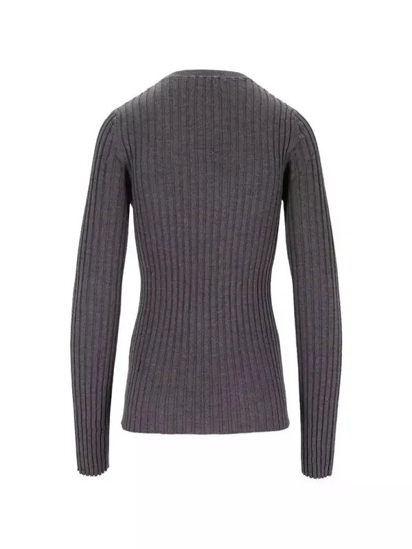 Mauro Grifoni Ribbed-knit Scoop-neck Sweater