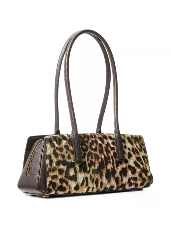 Michael Kors Laila Small Leopard Print Calf Hair Shoulder Bag