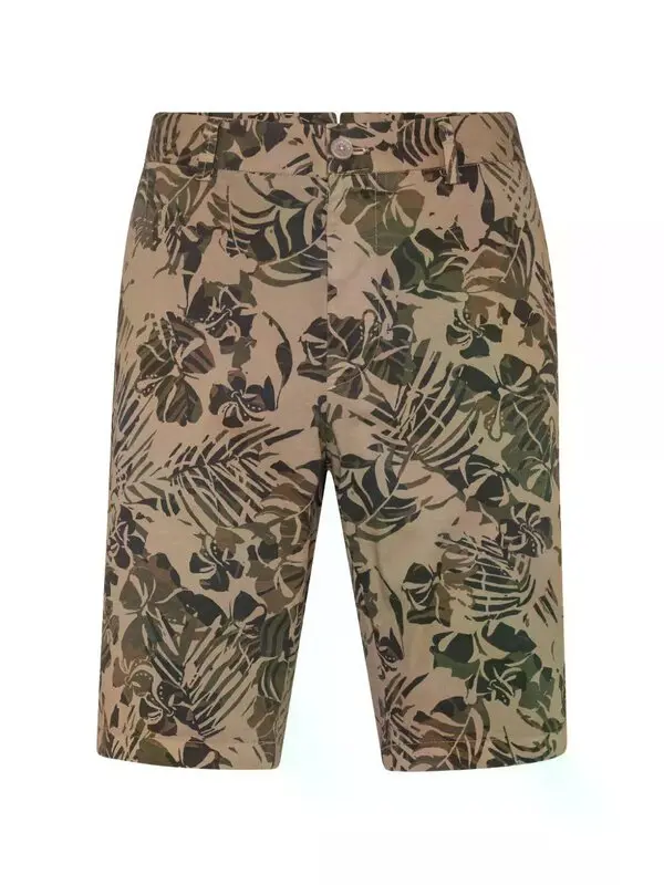 BILLIONAIRE Double B Palm-print Shorts - Neutrals