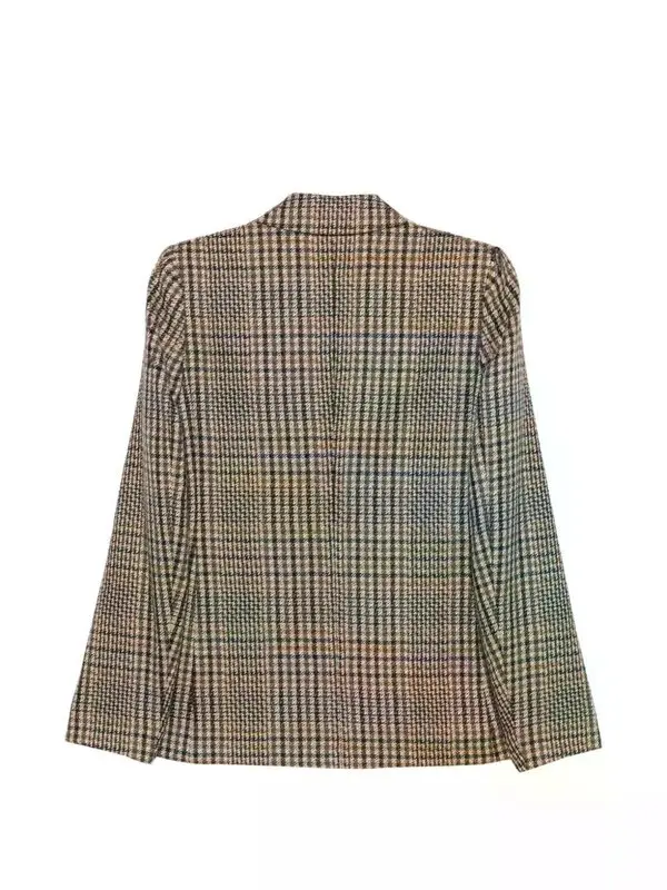 LUISA CERANO Check-pattern Single-breasted Blazer