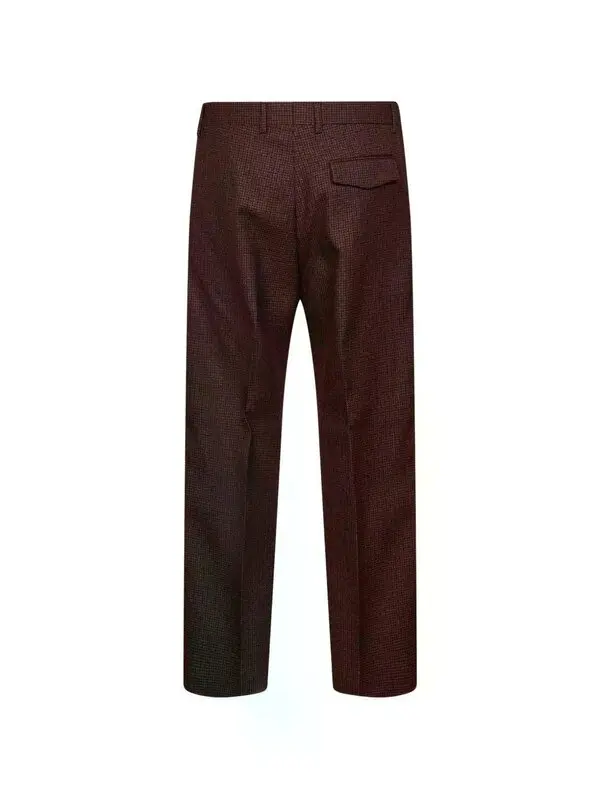 COSTUMEIN Vincent Check-pattern Pleated Trousers