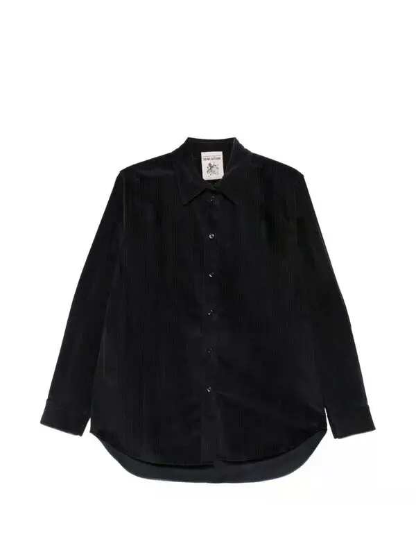 SEMICOUTURE Corduroy Elbow-patch Shirt