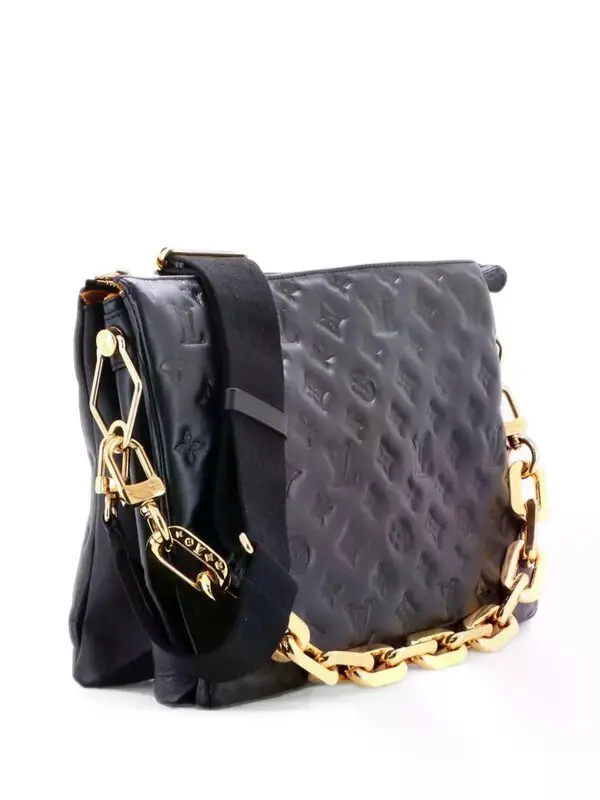 LOUIS VUITTON Coussin Bag Monogram Embossed Lambskin Mm Crossbody Bag