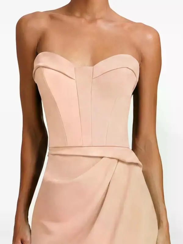 GEMY MAALOUF Strapless Draped Dress