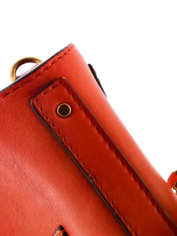 Chloé Nile Leather Mini Crossbody Bag - Orange