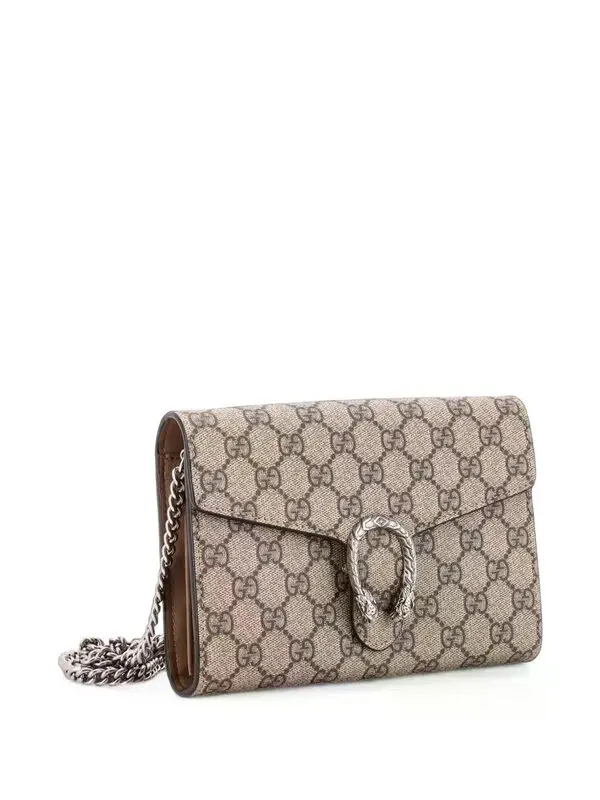 Gucci Dionysus Chain Wallet Gg Coated Canvas Small Crossbody Bag