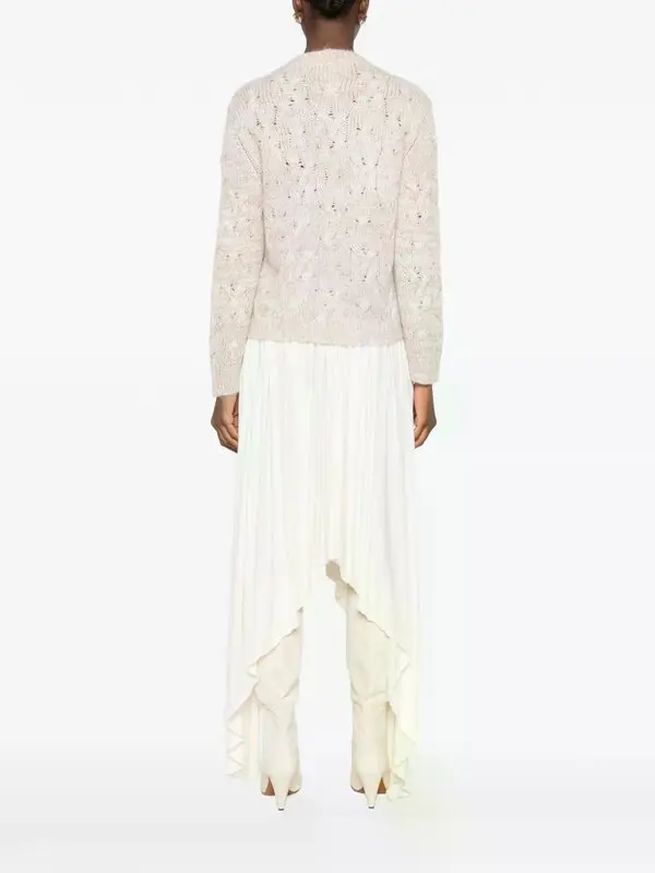 Fabiana Filippi Cable-knit Sequin-embellished Cardigan