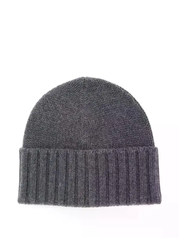 KANGRA Ribbed-knit Beanie Hat - Grey