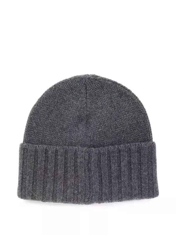 KANGRA Ribbed-knit Beanie Hat - Grey