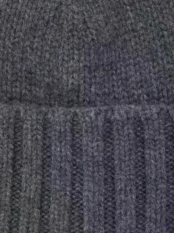 KANGRA Ribbed-knit Beanie Hat - Grey