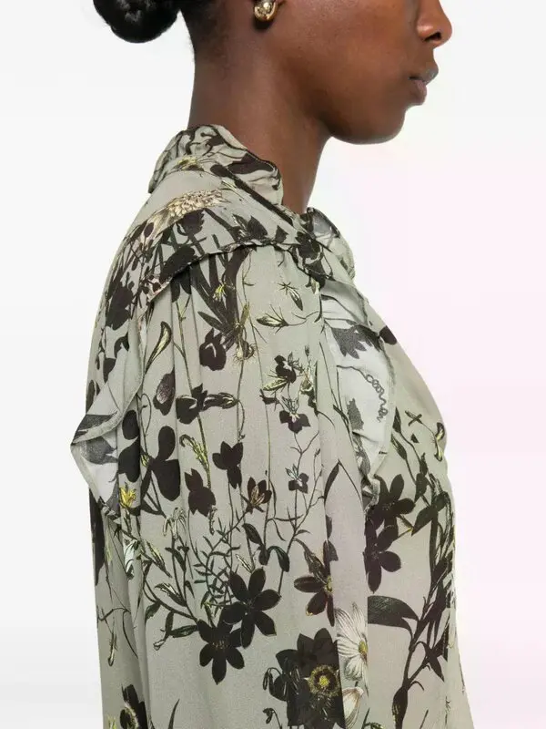 Marc O'polo Floral-print Ruffled Mini Dress