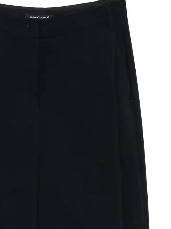 LUISA CERANO Pleated Wide-leg Trousers