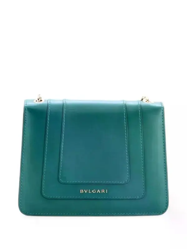 BVLGARI Serpenti Forever Square Shoulder Bag Leather Small Crossbody Bag