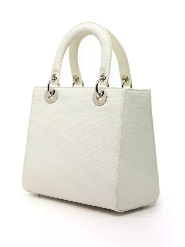 Dior 2016 Medium Patent Microcannage Lady Satchel