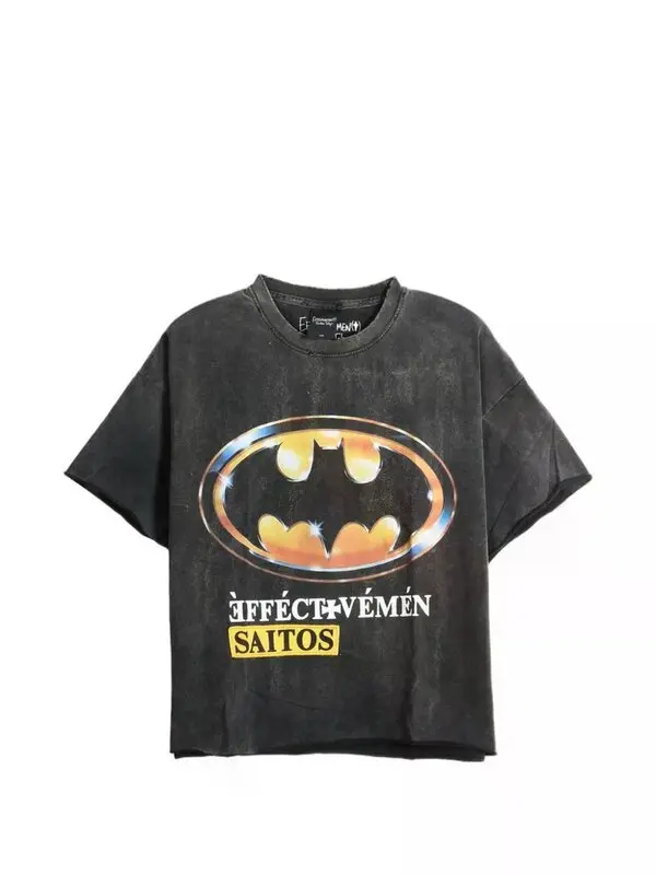 SAITOS Batman Patch Distressed T-shirt