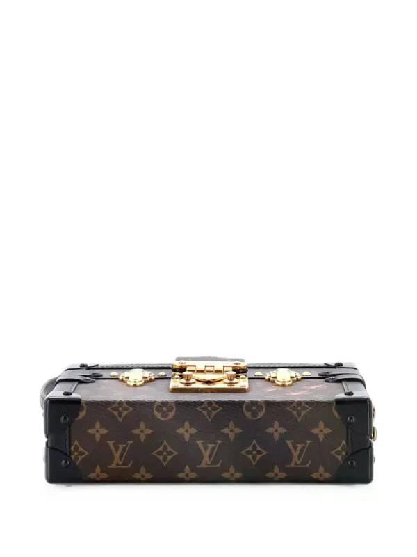LOUIS VUITTON Petite Malle Handbag Monogram Canvas Clutch Bag