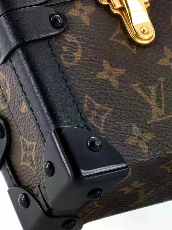 LOUIS VUITTON Petite Malle Handbag Monogram Canvas Clutch Bag